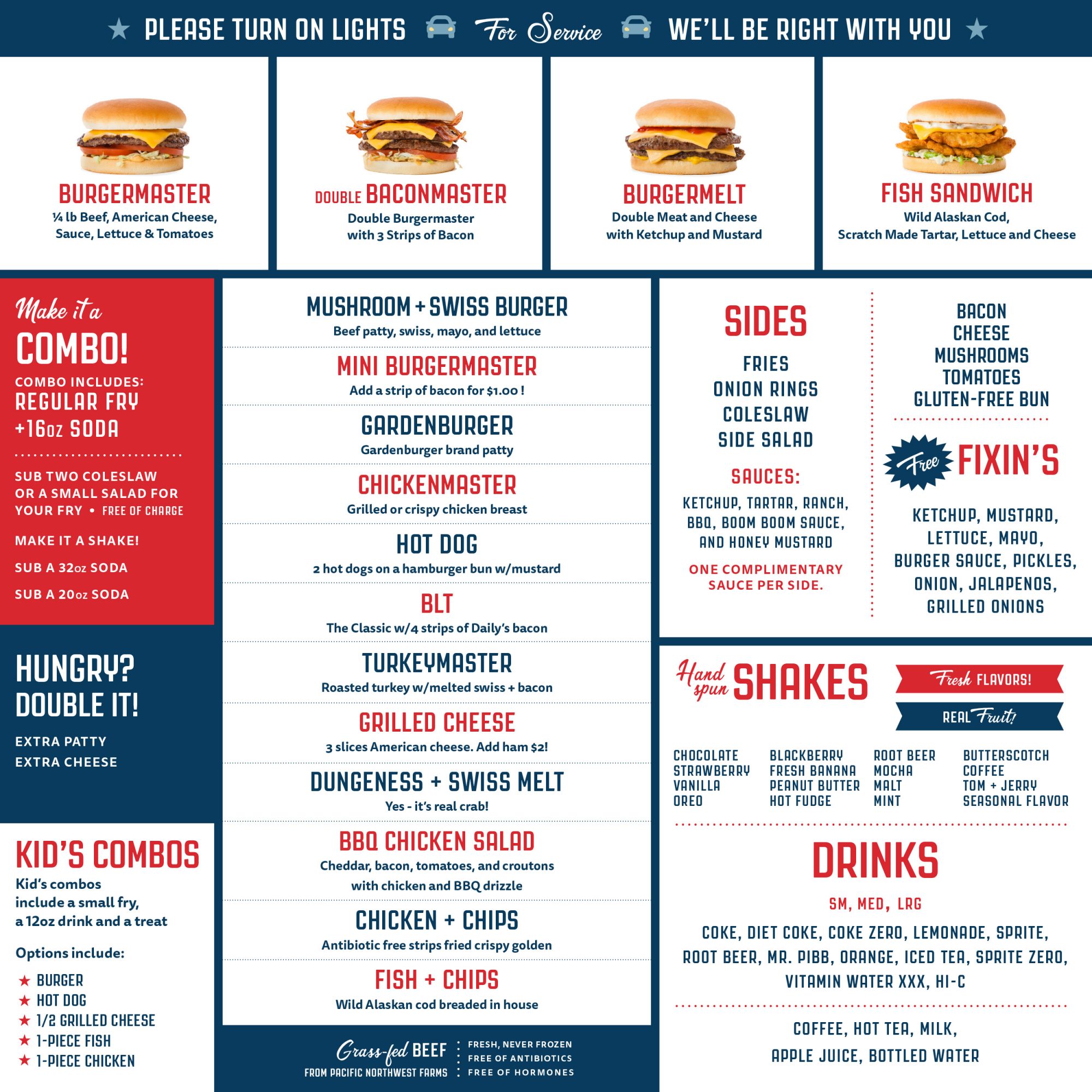 Mt. Vernon Menu | Burgermaster