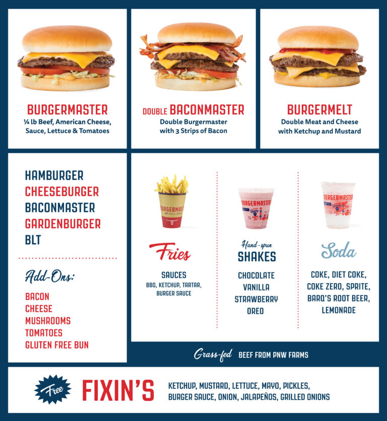 Issaquah Menu Archive - Burgermaster